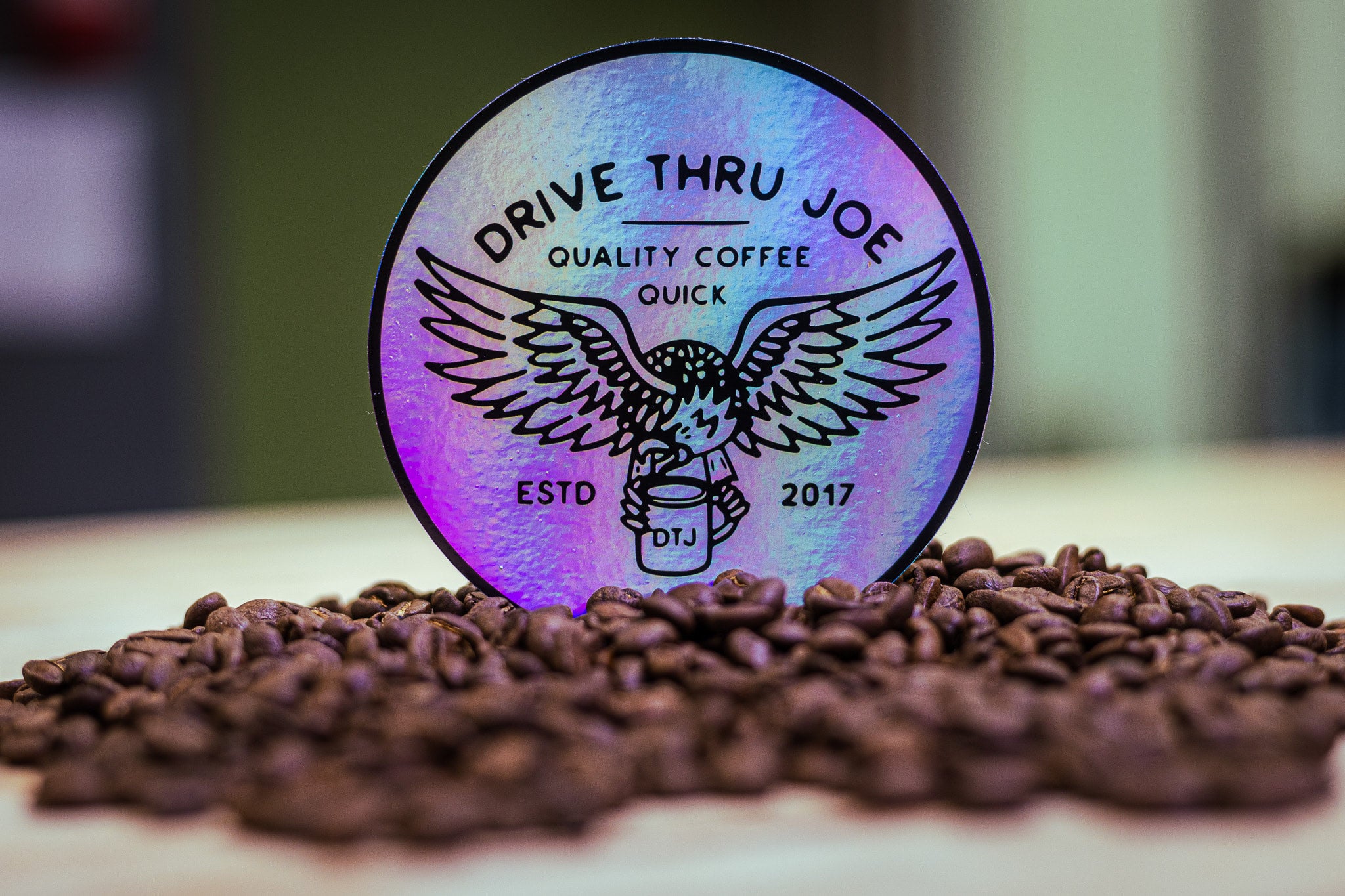 Holographic 4" Eagle Sticker | Drive Thru Joe